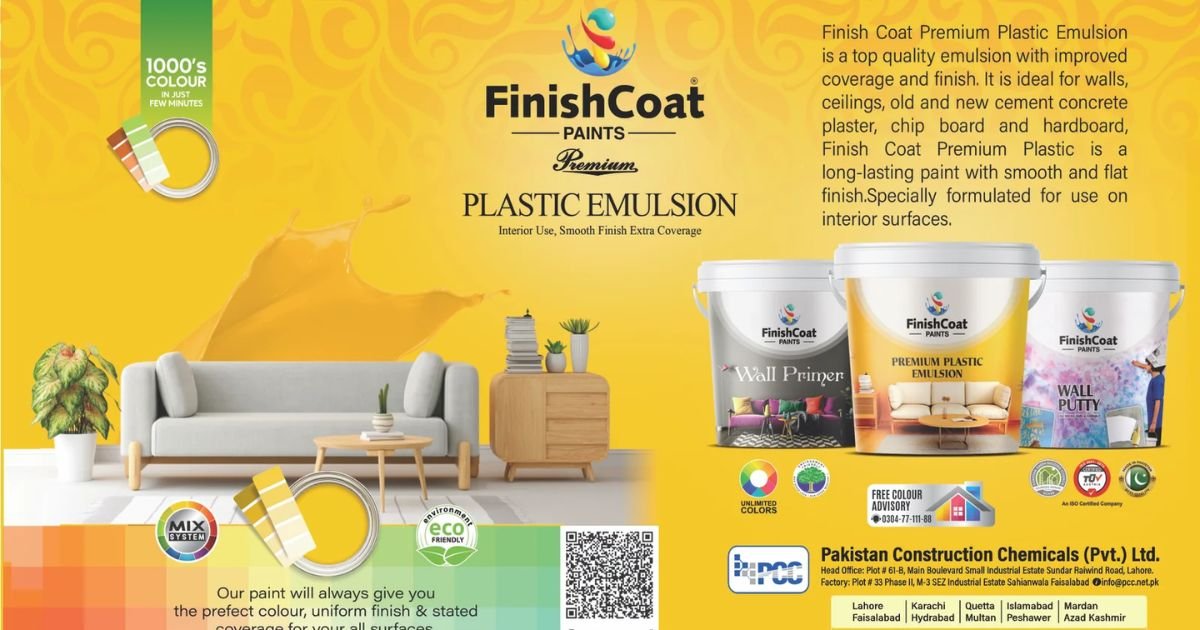 Best Paint Company In Pakistan | Finish Coat Paints